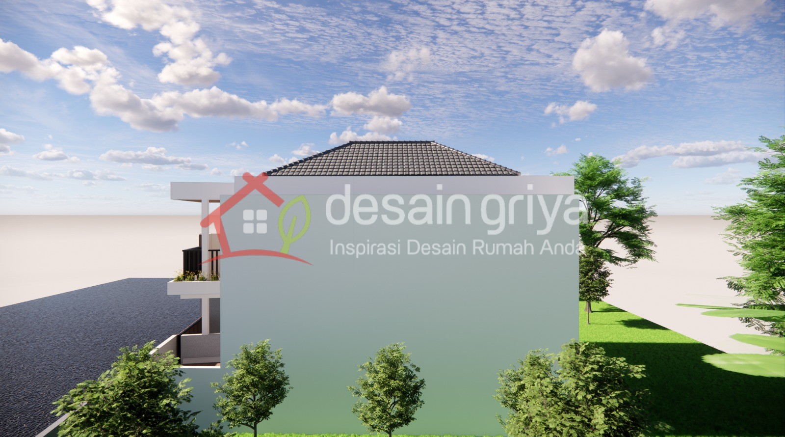 Desain Rumah Minimalis Tropis di Lahan Ngantong – Pak Ivan, Jatiasih ...