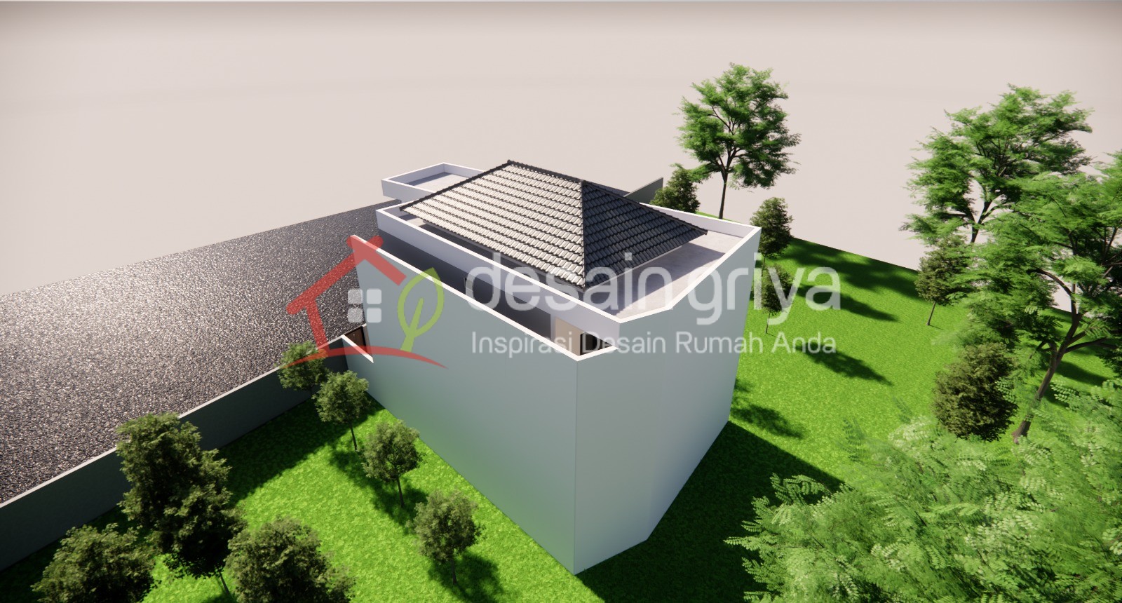 Desain Rumah Minimalis Tropis di Lahan Ngantong – Pak Ivan, Jatiasih ...